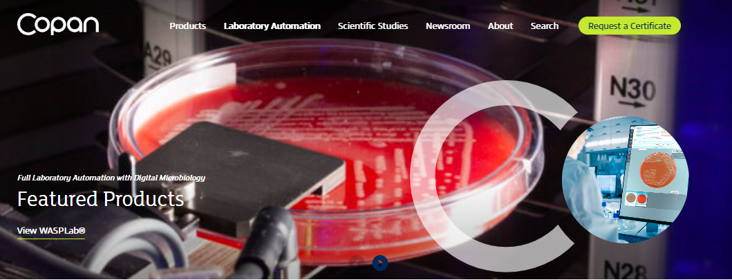 Copan Unveils Website Redesign | COPAN
